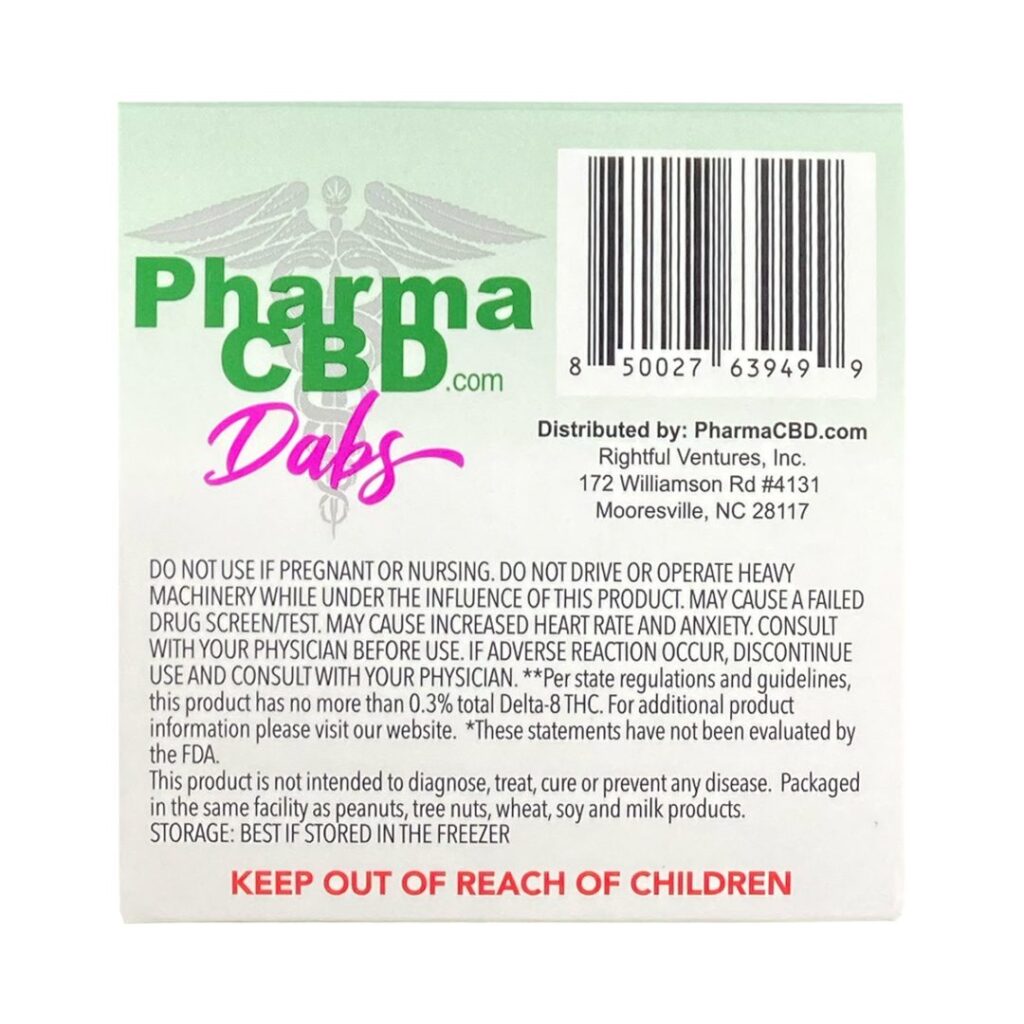 PharmaCBD Delta-8 Runtz Dabs (1 gram Delta-8-THC) - WeBeHigh